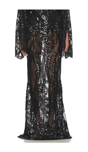 Norma Kamali Black Wash Skirts