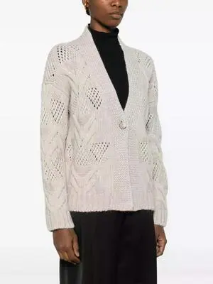 GRAN SASSO Cable Knit Button-fastening Cardigan