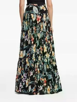 Ralph Lauren Floral Print Tiered Maxi Skirt