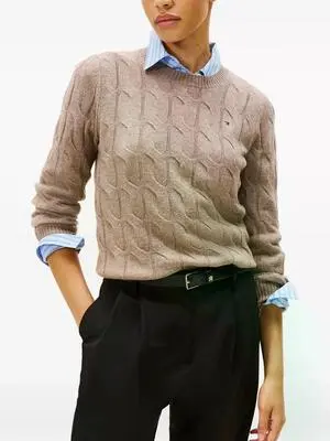 Tommy Hilfiger Cable-knit Crew Neck Sweater