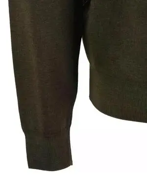 FILIPPO DE LAURENTIIS Crew Neck Long Sleeve Sweater - Green