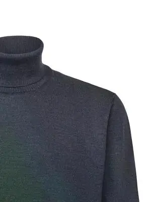 FAY Roll Neck Sweater - Blue