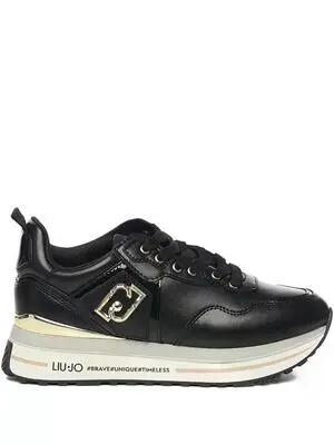 Liu Jo Maxi Wonder Logo-plaque Platform Sneakers - Black
