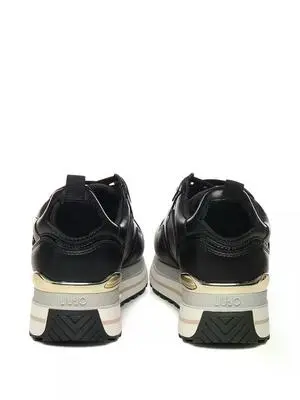 Liu Jo Maxi Wonder Logo-plaque Platform Sneakers - Black