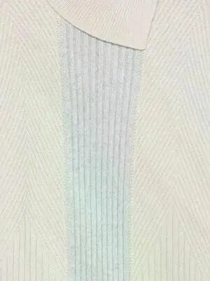 Lorena Antoniazzi Chevron Pattern Ribbed Knit Sweater