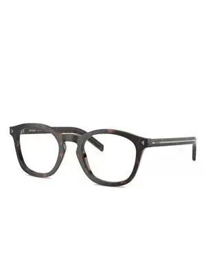 Prada Round Frame Tortoiseshell Glasses - Brown