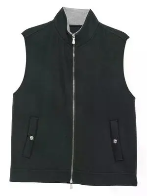 Eleventy Zip Vest - Grey