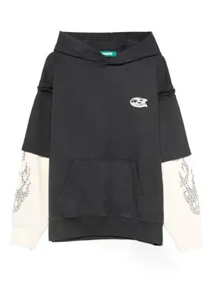 BARROW Layered Logo Detail Hoodie