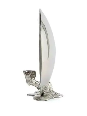 POLSPOTTEN Sculptural Candle Holder - Silver
