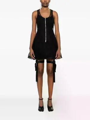 Simone Rocha Sleeveless Sheer Top - Black