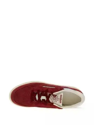 REEBOK Club C 85 Suede Lace-up Sneakers - Red