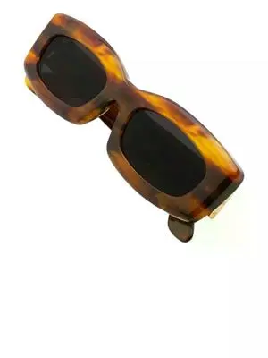 RETROSUPERFUTURE Zaga Tangeri Rectangle Sunglasses - Brown