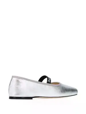 Repetto Lisbeth Square-toe Strap Ballet Flats - Silver