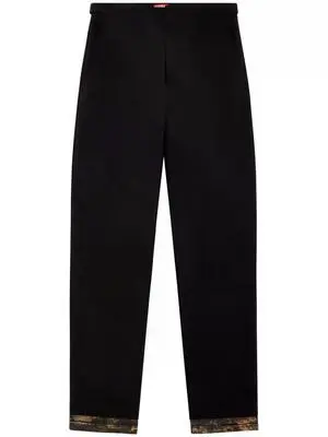 DIESEL® Straight-leg Trousers With Contrasting Border