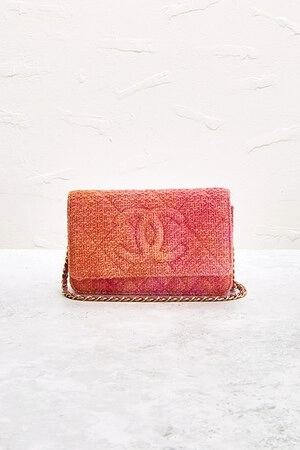 Chanel Tweed Wallet On Chain
