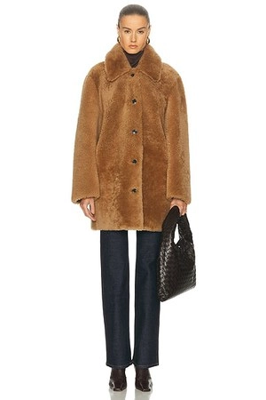 Jenni Kayne Shearling Aurora Coat - Camel