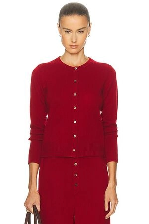 Guest In Residence Jane Cashmere Cardigan - Ruby