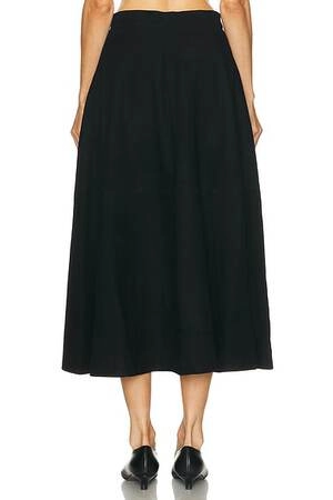 RÓHE A Line Suede Skirt
