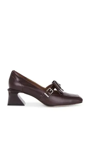 SHUSHU/TONG Square-toe Mid-heel With Bow Detailing - Brown
