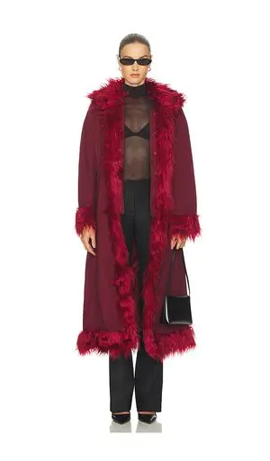 TYLER MCGILLIVARY Brandy Jacket With Faux Fur Trim