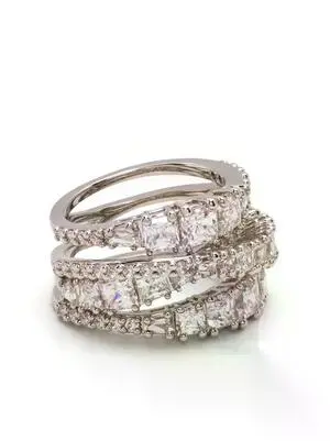 SWAROVSKI Twist Wrap Crystal-embellished Ring - Silver