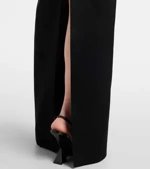David Koma Polka-dot Halterneck Gown