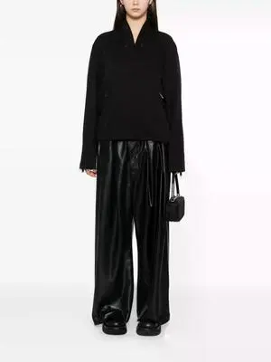 TEAM WANG DESIGN Raw-edge Zip-up Jacket