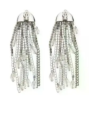 Carolina Herrera Teardrop Tassel Earrings