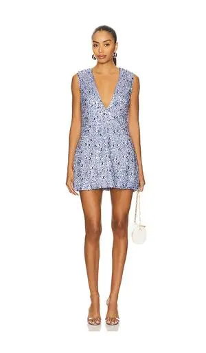 ELLIATT Embellished Mini Dress - Blue