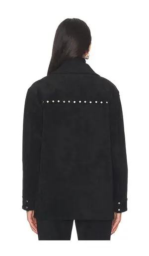 Amanda Uprichard Nirvana Suede Jacket - Black