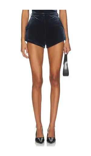 Amanda Uprichard Kelso Velvet Short - Slate