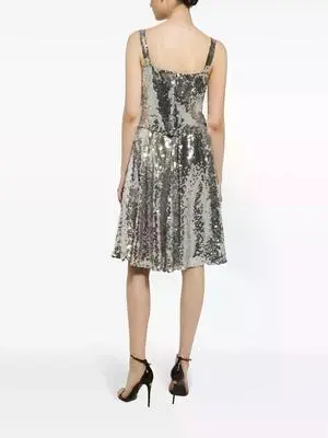 Dolce & Gabbana Midi Sequinned A-line Skirt