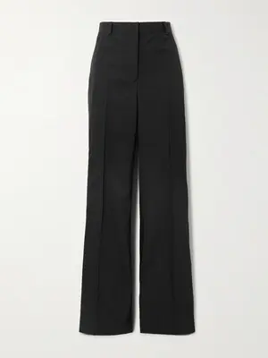 Stella McCartney Wool-twill Flared Trousers - Black