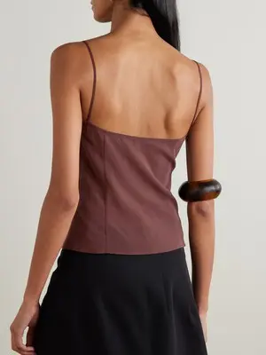ST. AGNI Stretch-silk Organza Camisole