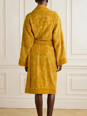 Dolce & Gabbana Cotton-terry Jacquard Robe
