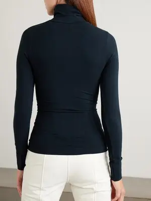 Perfect Moment Ribbed Thermal Turtleneck Top