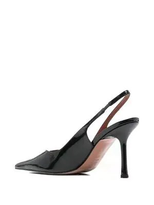 CASTAGNA 85mm Darya Pointed-toe Slingback Pumps - Black