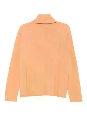 LE TRICOT PERUGIA Long Sleeve Turtleneck Sweater - Orange