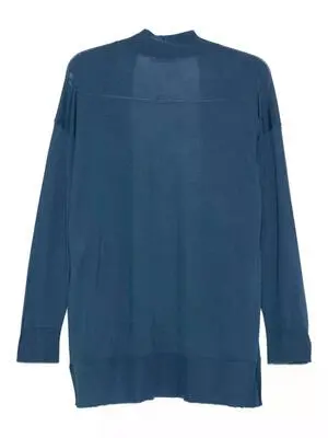 LE TRICOT PERUGIA Open Front Cardigan - Blue
