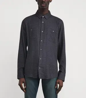 Paige Cotton-blend Check Everett Shirt
