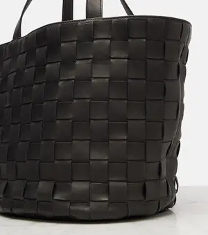 THE ROW Sisal Woven Leather Tote Bag