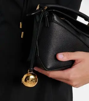 Loewe Pebble -plated Leather Bag Charm