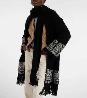 Polo Ralph Lauren Jacquard Wool-blend Wrap Cardigan
