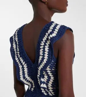 Anna Kosturova Melissa Crochet Minidress - Multicoloured