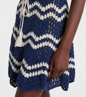 Anna Kosturova Melissa Crochet Minidress - Multicoloured