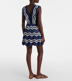 Anna Kosturova Melissa Crochet Minidress - Multicoloured