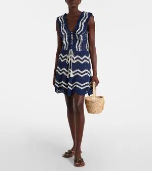 Anna Kosturova Melissa Crochet Minidress - Multicoloured