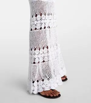 Anna Kosturova Marianne Crochet Cotton Maxi Dress