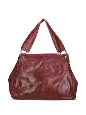 A.S.98 Burgundy Leather Flap Shoulder Bag