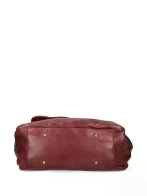 A.S.98 Burgundy Leather Flap Shoulder Bag